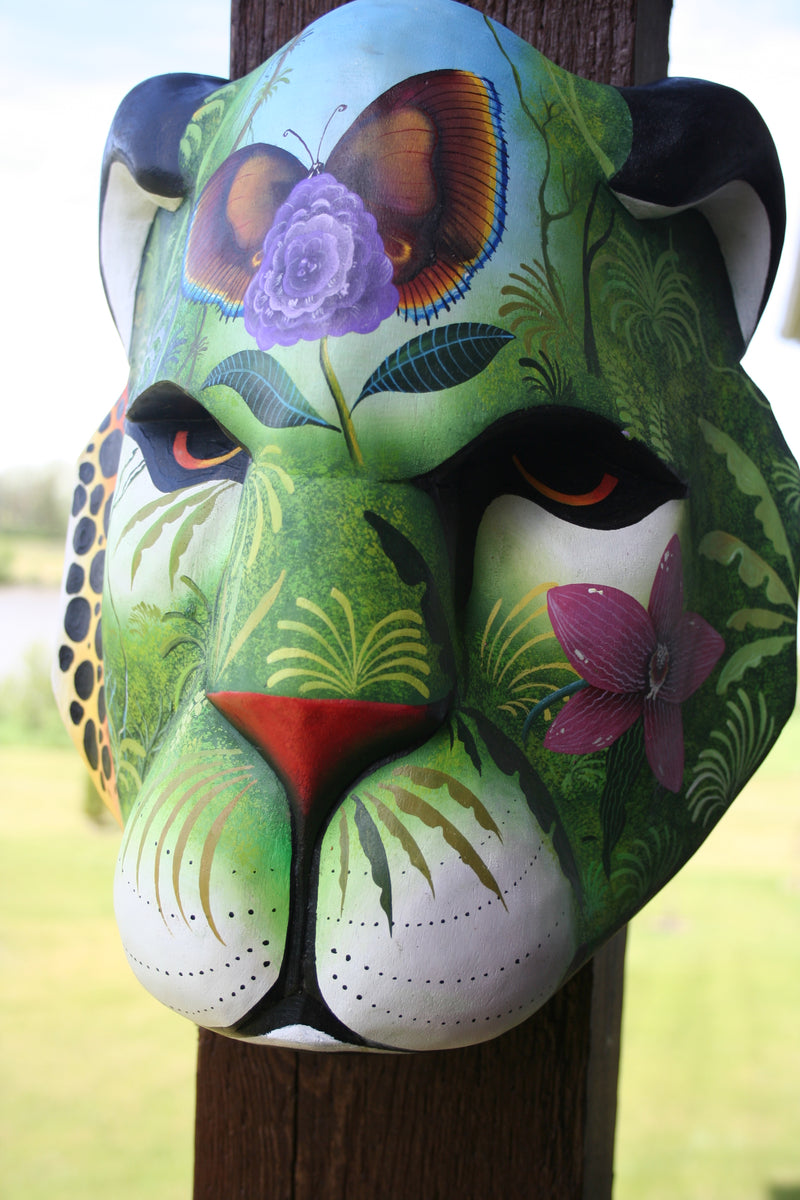 Wooden Boruca Mask from Costa Rica (Panther Mask 008) – Pelican Rapids ...